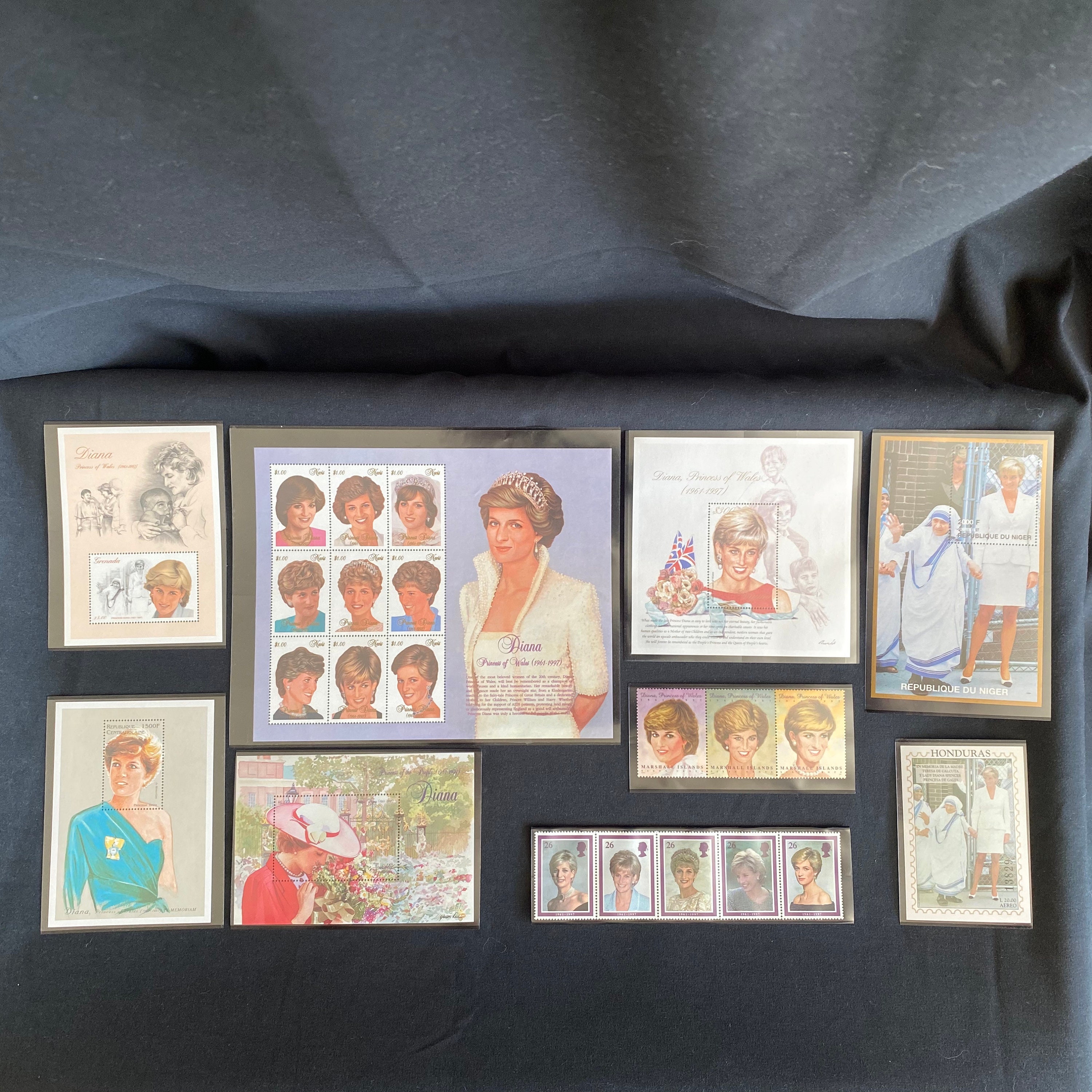 Collectible Princess Diana Stamps in Binder - Etsy
