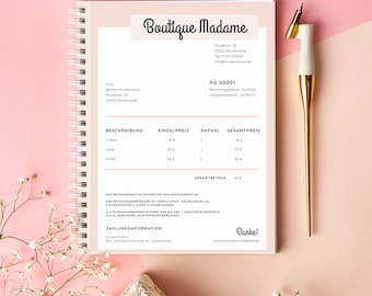 Invoice Template Small Business Correct Invoice German Digital Canva ...