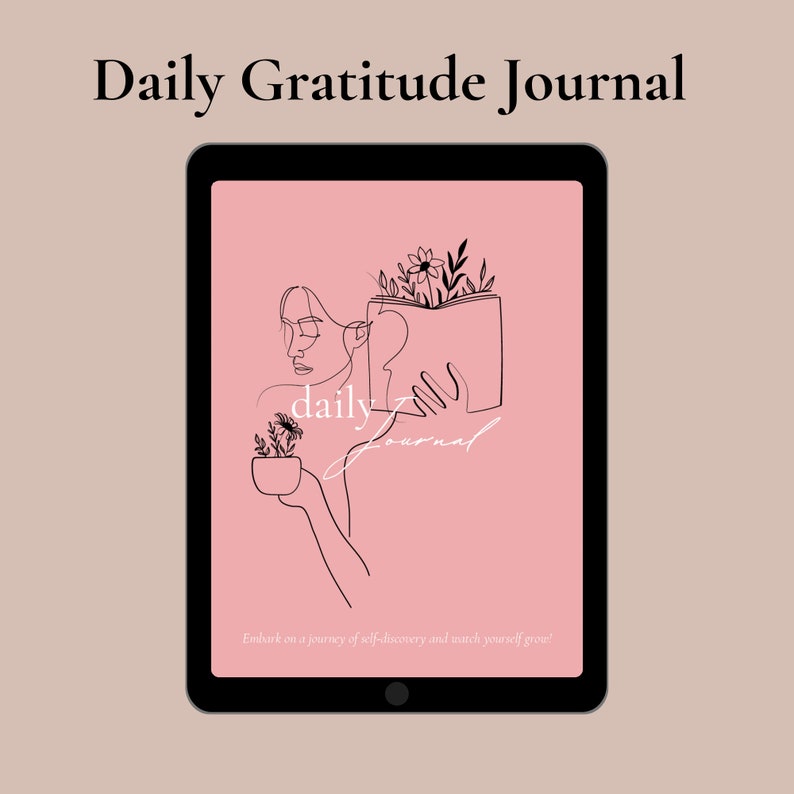 Digital 100-day Gratitude & Mood Journal PDF With Bonus Stickers ...