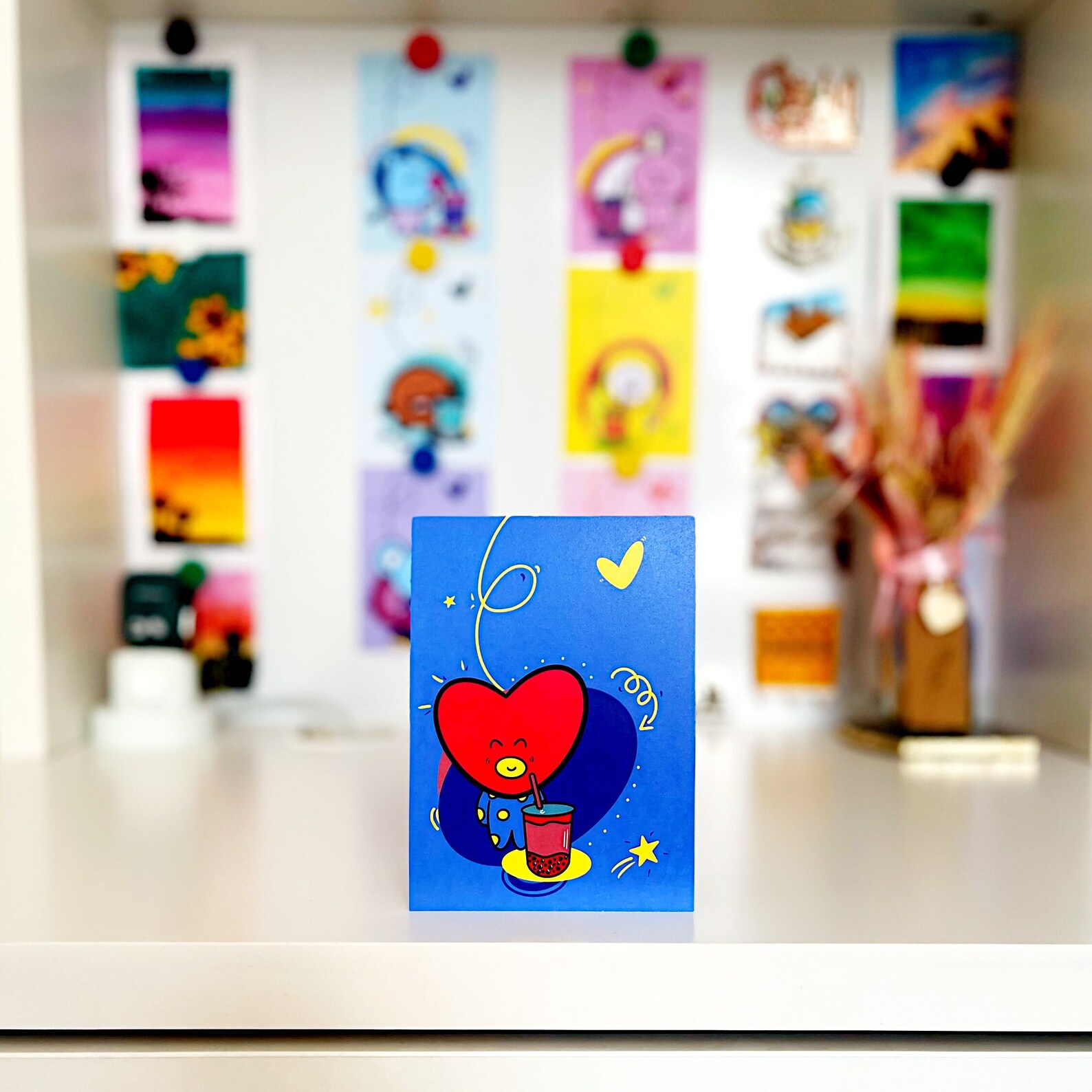 Individual BTS BT21 Characters Postcard Print Chimmy Mang RJ Tata Koya ...
