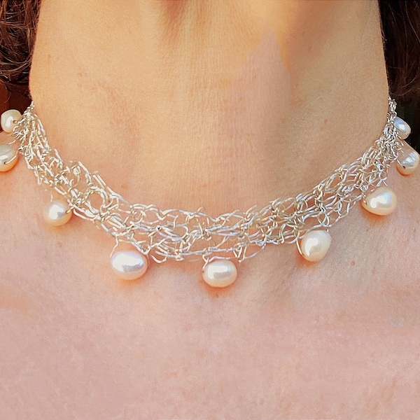 Wire Mesh Necklace - Etsy