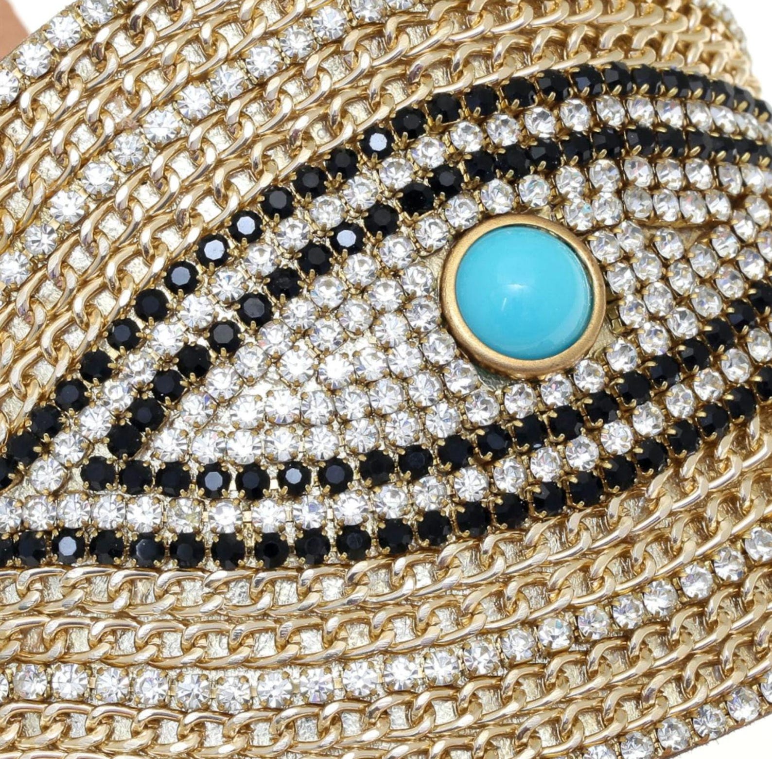 Evil Eye Flip Flops Gold Sandals Toe Ring Sandals Rhinestone Sandals ...