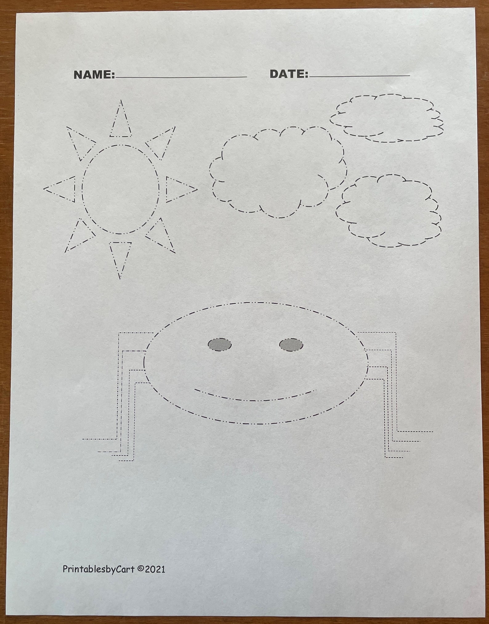 Traceable Shapes Set, Printable Shapes, Pre-k/homeschool Shapes Set ...