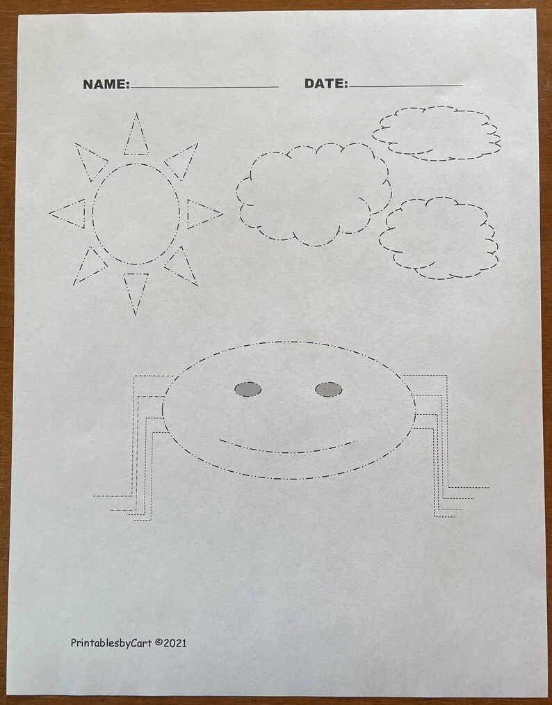 Traceable Shapes Set, Printable Shapes, Pre-k/homeschool Shapes Set ...