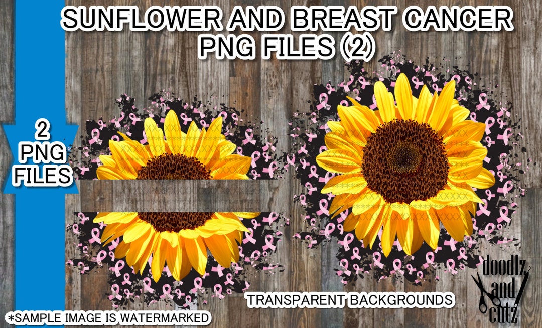 Sunflower Breast Cancer PNG Images 2 Breast Cancer and Sunflower ...