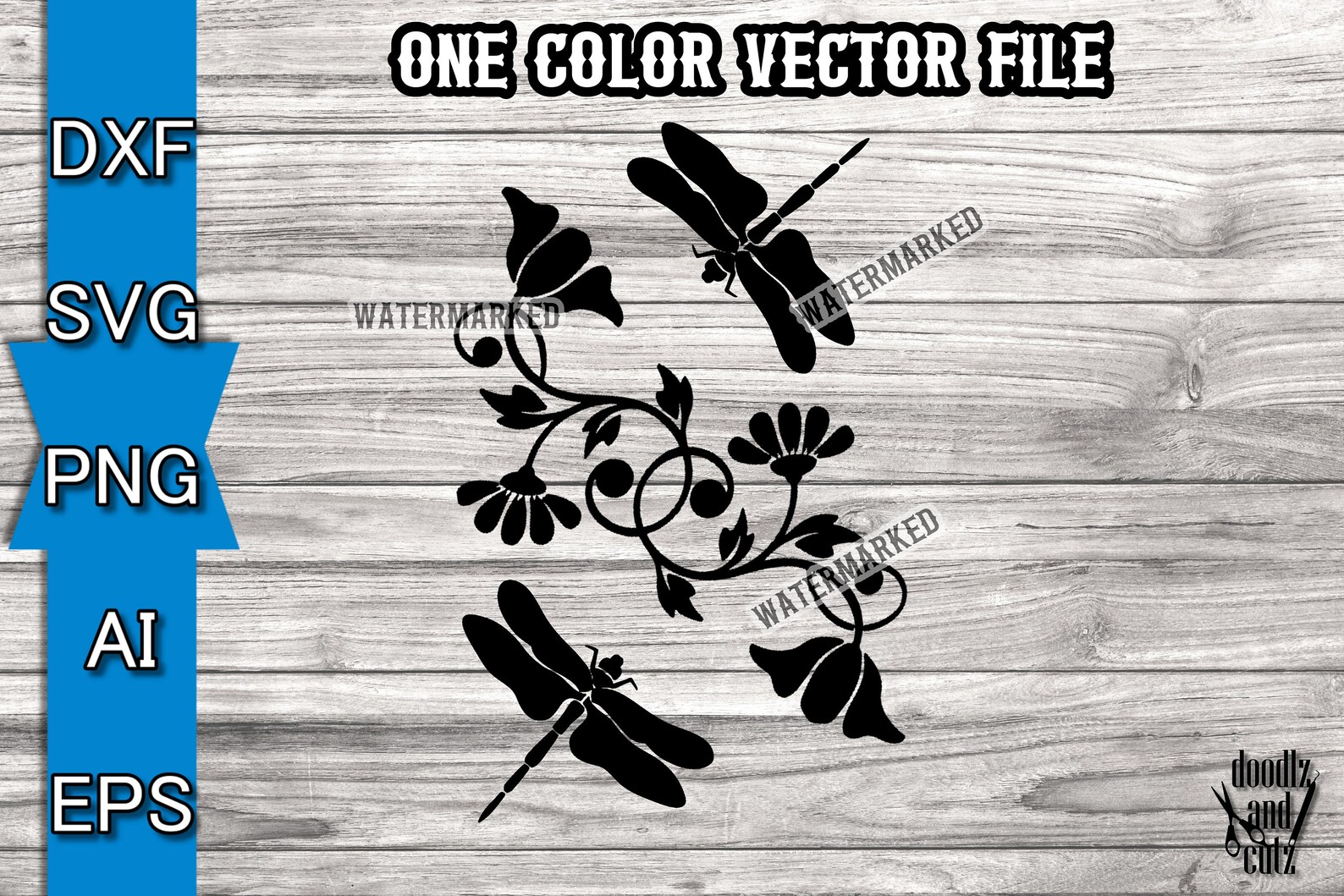 Floral Dragonfly Svg File Dragonflies Cutting File - Etsy
