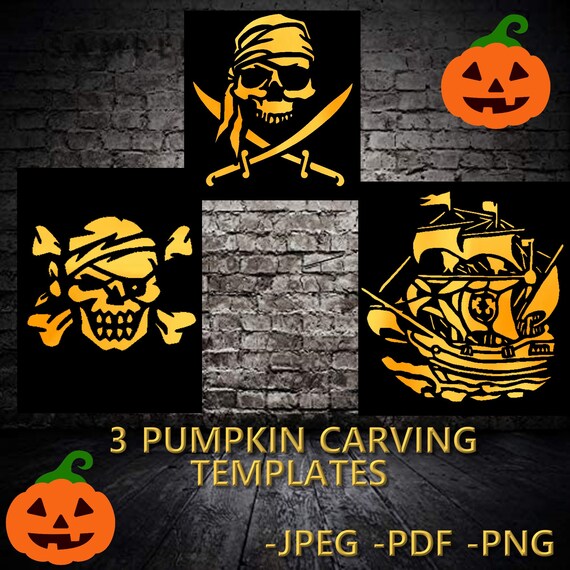 Pirate Ship Pumpkin Pattern