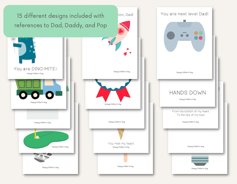 Father's Day Handprint Footprint Craft Bundle Fathers Day - Etsy