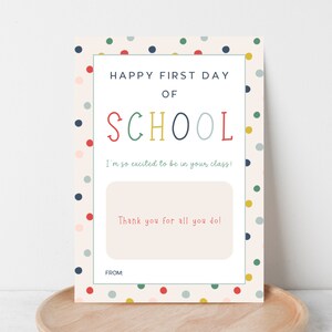 Back to School Gift Card Holder, First Day of School Card, Welcome Back ...