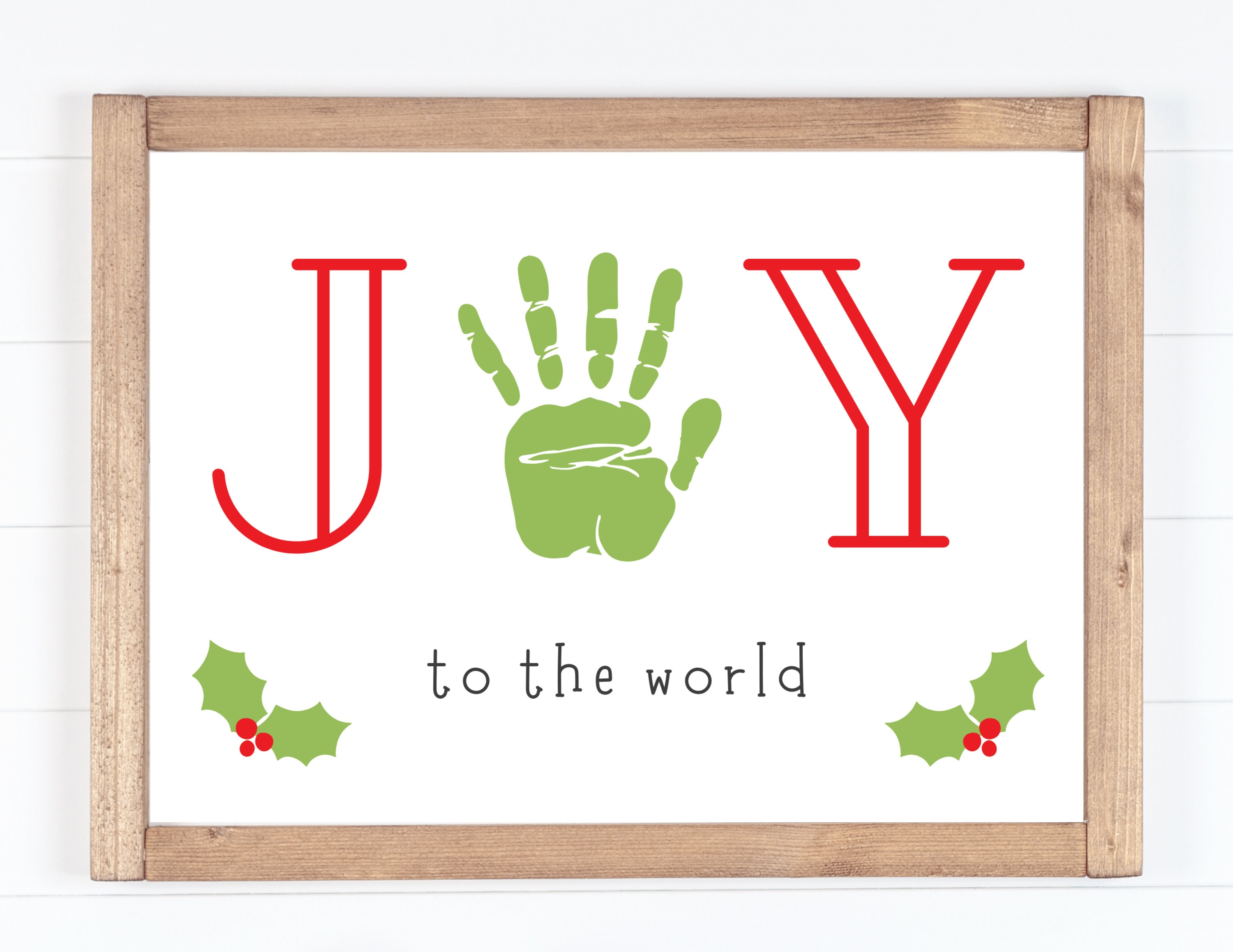 Christmas Handprint Art Printable Christmas Handprint Craft - Etsy