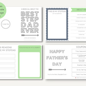 All About My Stepdad Printable Book, All About Dad, Fathers Day Gift ...