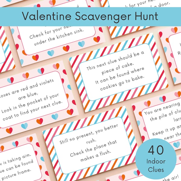 Scavenger Hunt Clues - Etsy