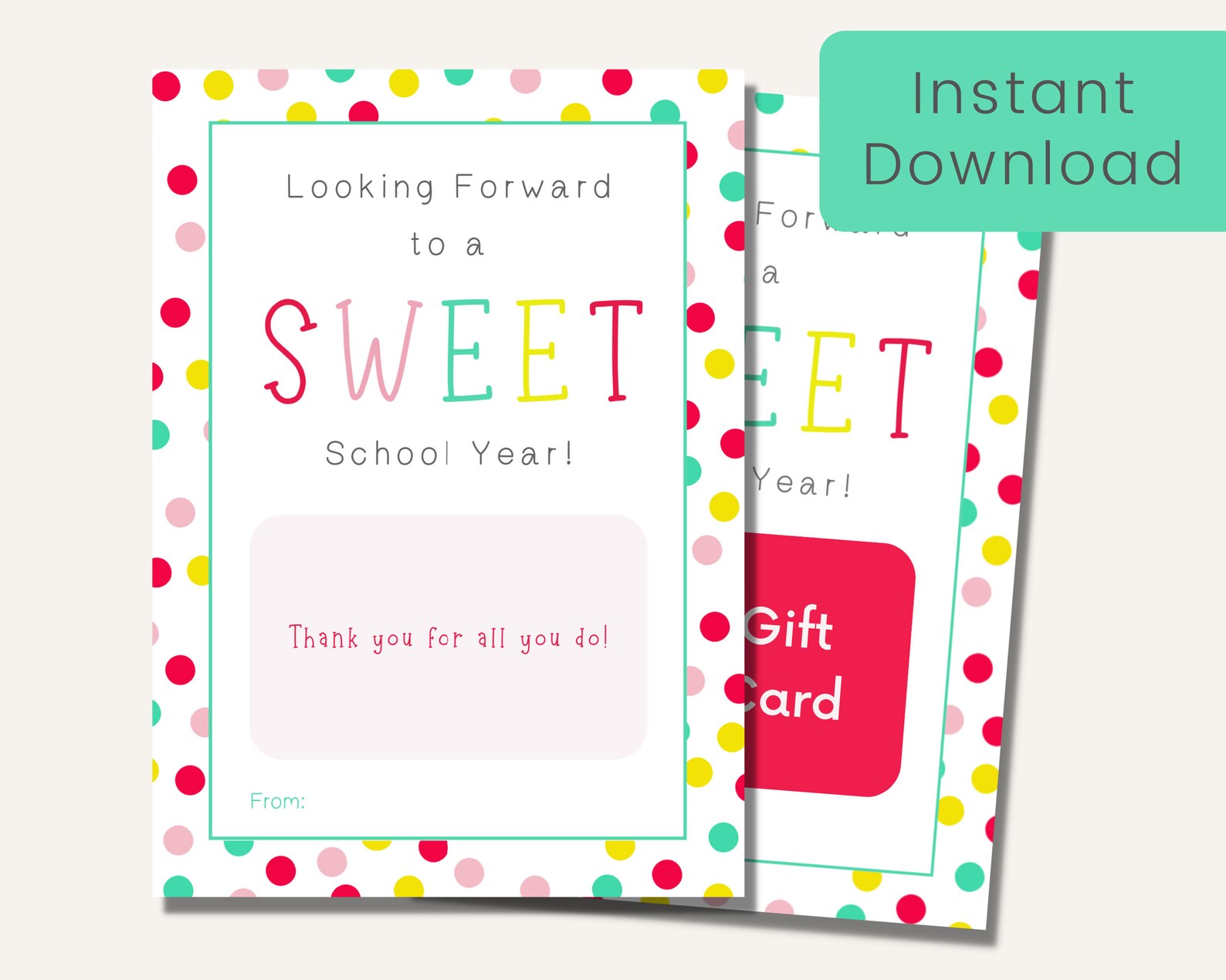 First Day of School Gift Card Holder Printable Back to School - Etsy