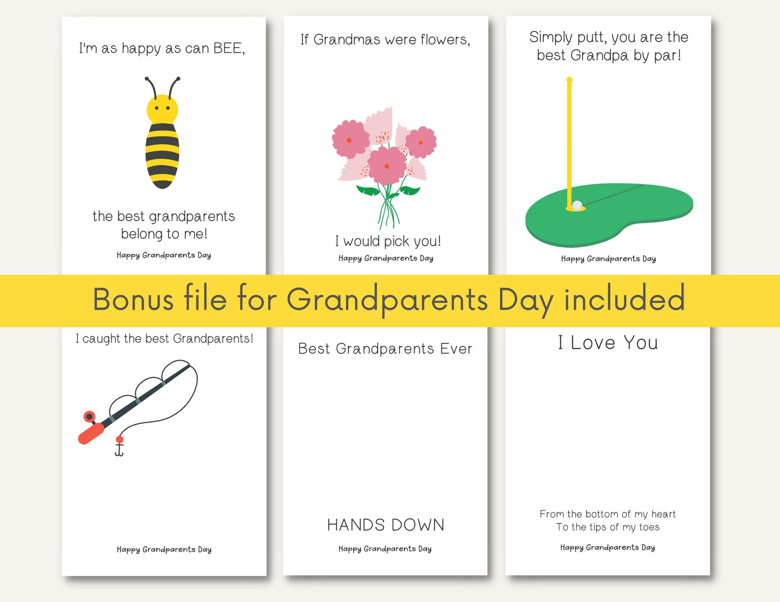 Grandparents Handprint Art Bundle Grandparents Day Craft - Etsy