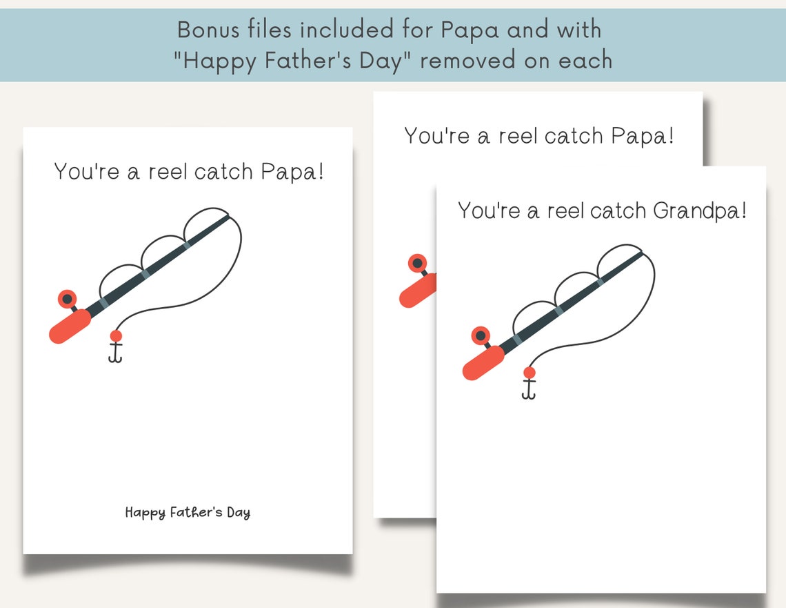 Father's Day Gift for Grandpa You're a Reel Catch - Etsy