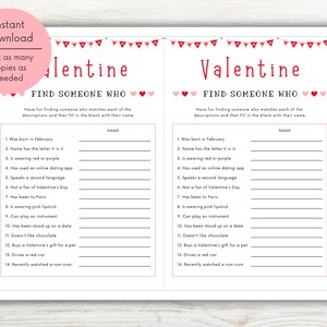 Valentine's Day Find Someone Who Game, Galentine's Party Game ...