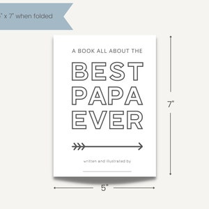 All About My Papa Printable Book, Fathers Day Questionnaire, Papa ...