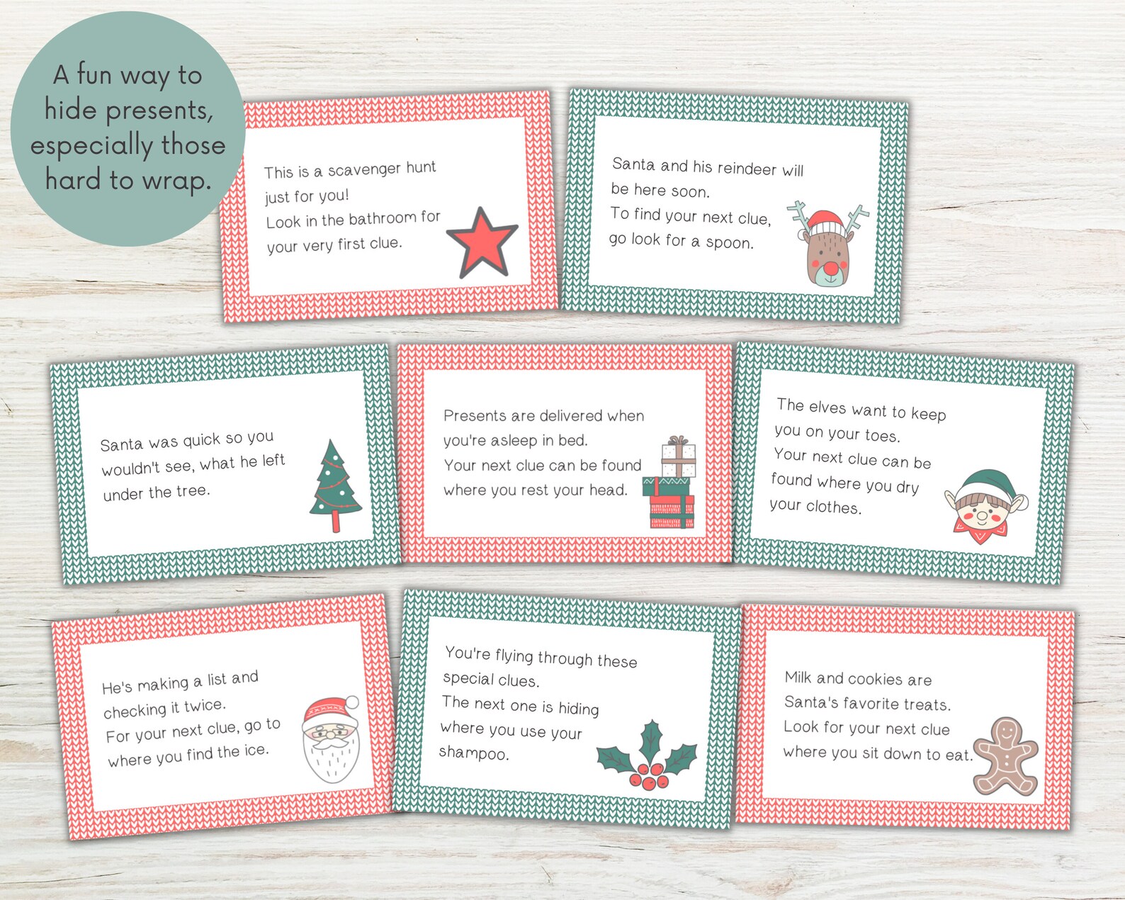 Indoor Christmas Treasure Hunt Christmas Scavenger Hunt - Etsy