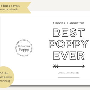 All About My Poppy Printable Book, Fathers Day Questionnaire, Poppy ...