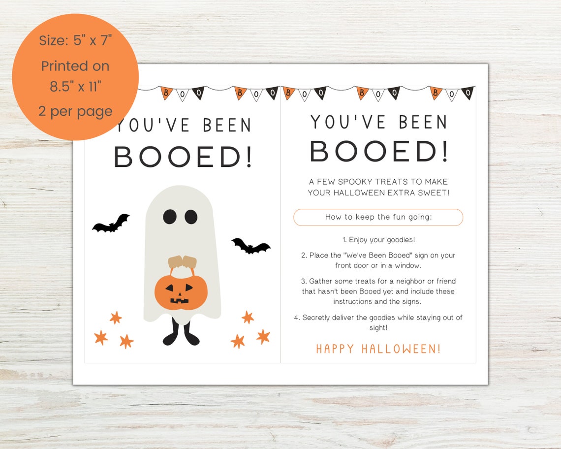 You've Been Booed Printable Youve Been Booed Kit - Etsy