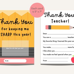 Teacher Appreciation PRINTABLE Gift Card Holder, End of Year, Teacher ...