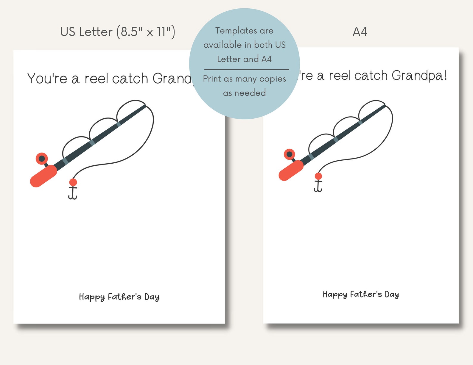 Father's Day Gift for Grandpa, You're a Reel Catch, Boating Fathers Day ...