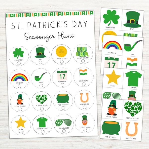 St Patricks Day Scavenger Hunt - Etsy