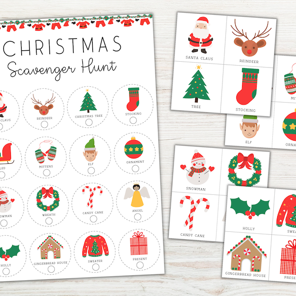 Christmas Scavenger Hunt - Etsy