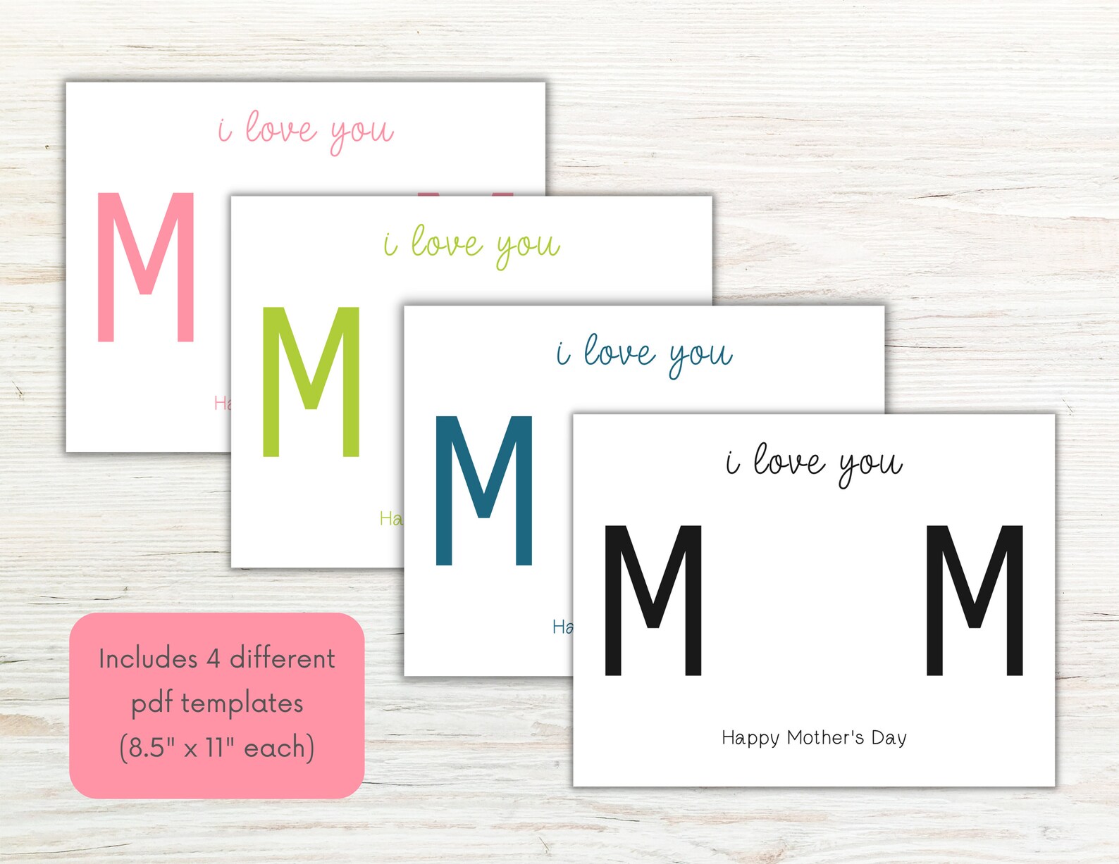 Mother's Day Handprint Art, I Love You, Happy Mothers Day Printable ...