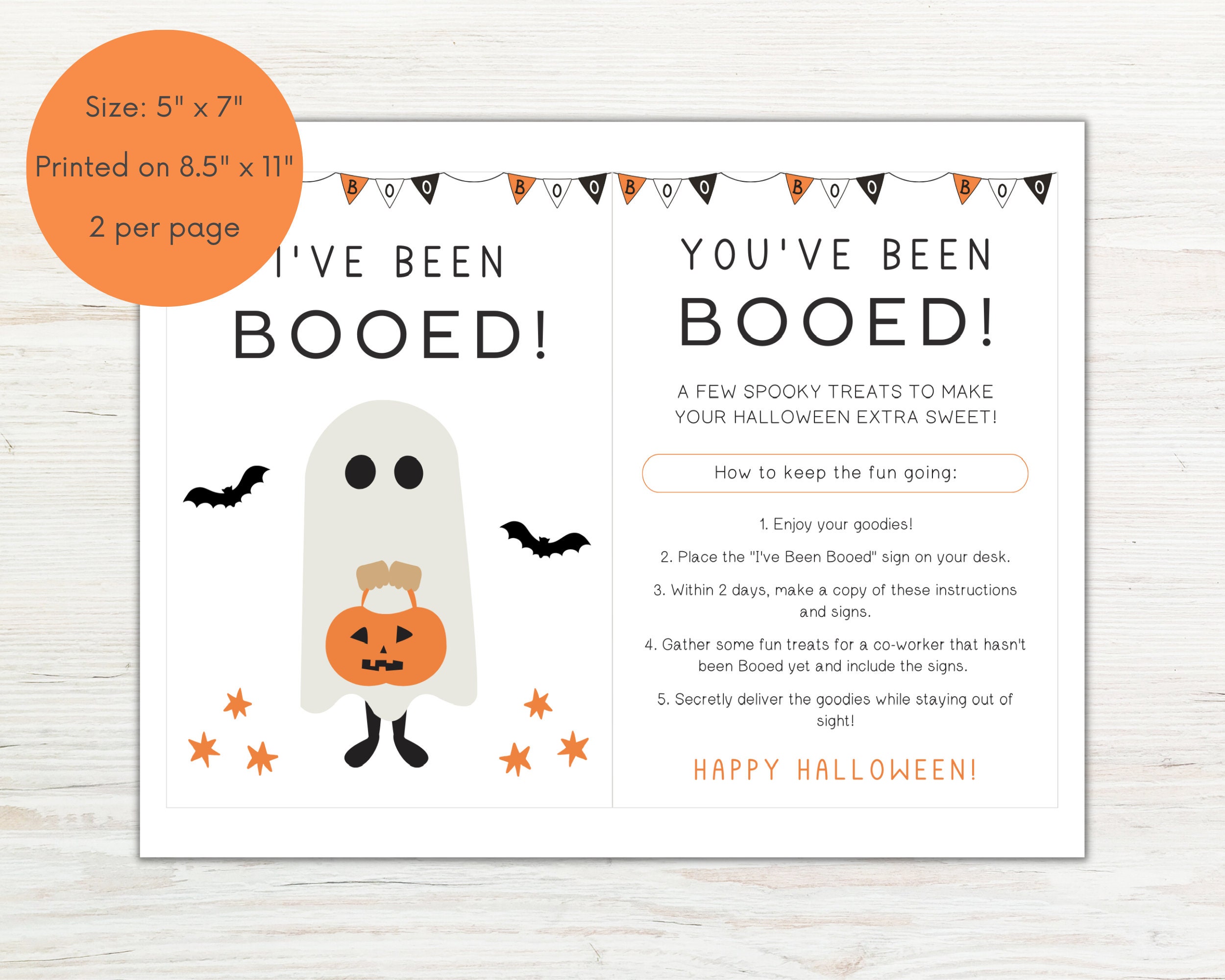 I've Been Booed Coworker Game I've Been Booed at Work - Etsy