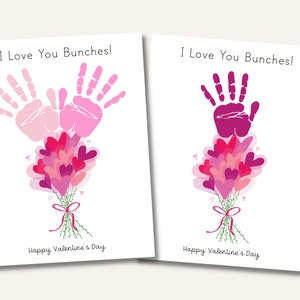 Valentines Handprint Craft, Valentine Art for Kids, Toddler Valentine ...