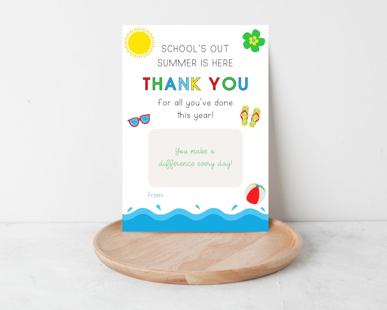 Teacher Appreciation PRINTABLE Gift Card Holder, All About Teacher, End ...