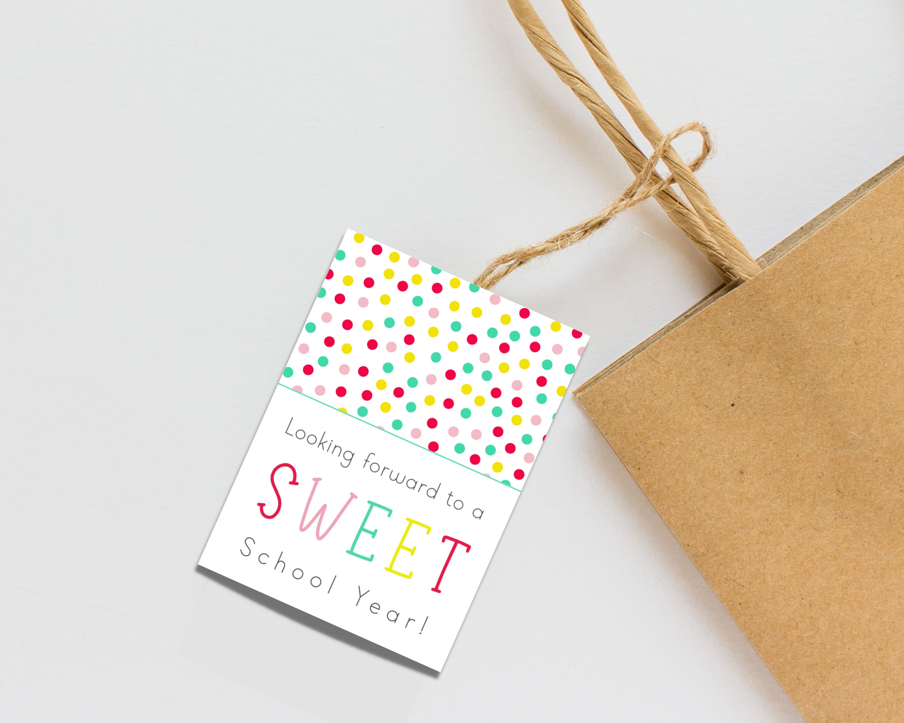 Back to School Gift Tag Printable Sweet Year Teacher Tag - Etsy