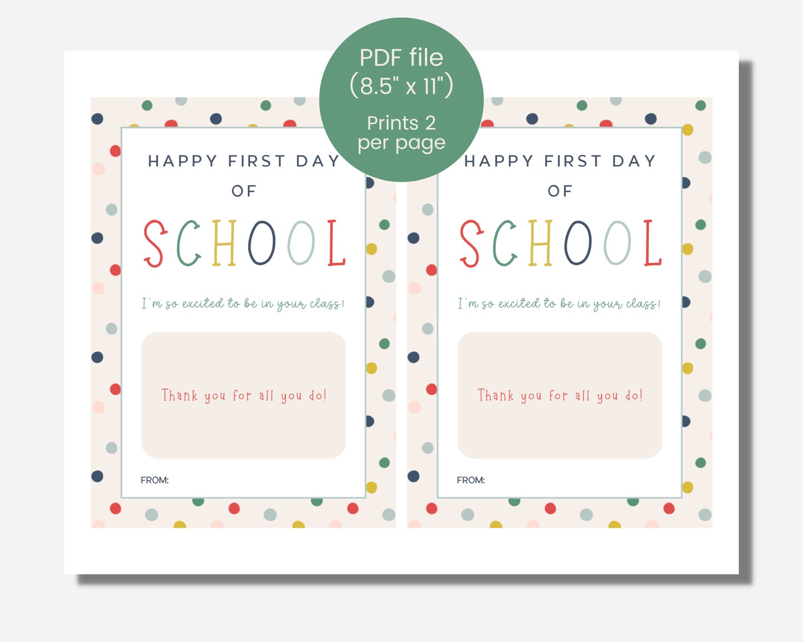 Back to School Gift Card Holder First Day of School Card - Etsy