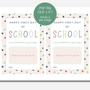 Back to School Gift Card Holder, First Day of School Card, Welcome Back ...