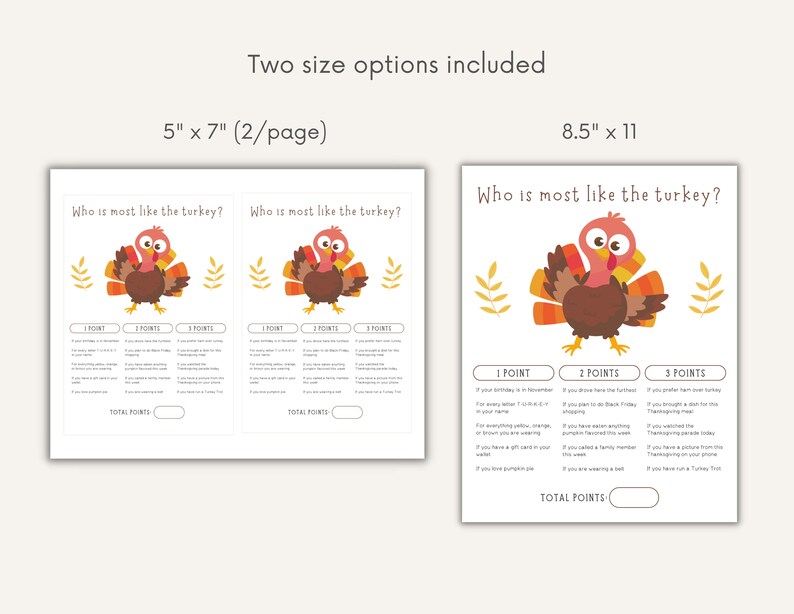 Thanksgiving Game Printable, Family Thanksgiving Game, Autumn Game ...