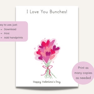 Valentines Handprint Craft, Valentine Art for Kids, Toddler Valentine ...