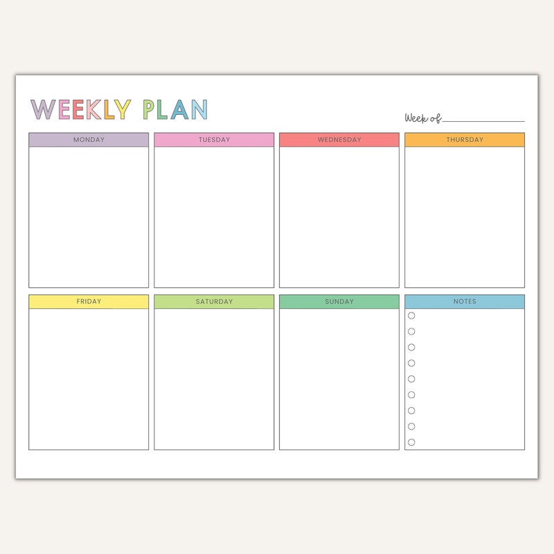 Fridge Planned - Etsy