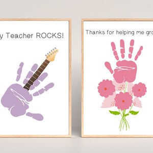Teacher Appreciation Handprint Art, Handprint Teacher Appreciation Card ...