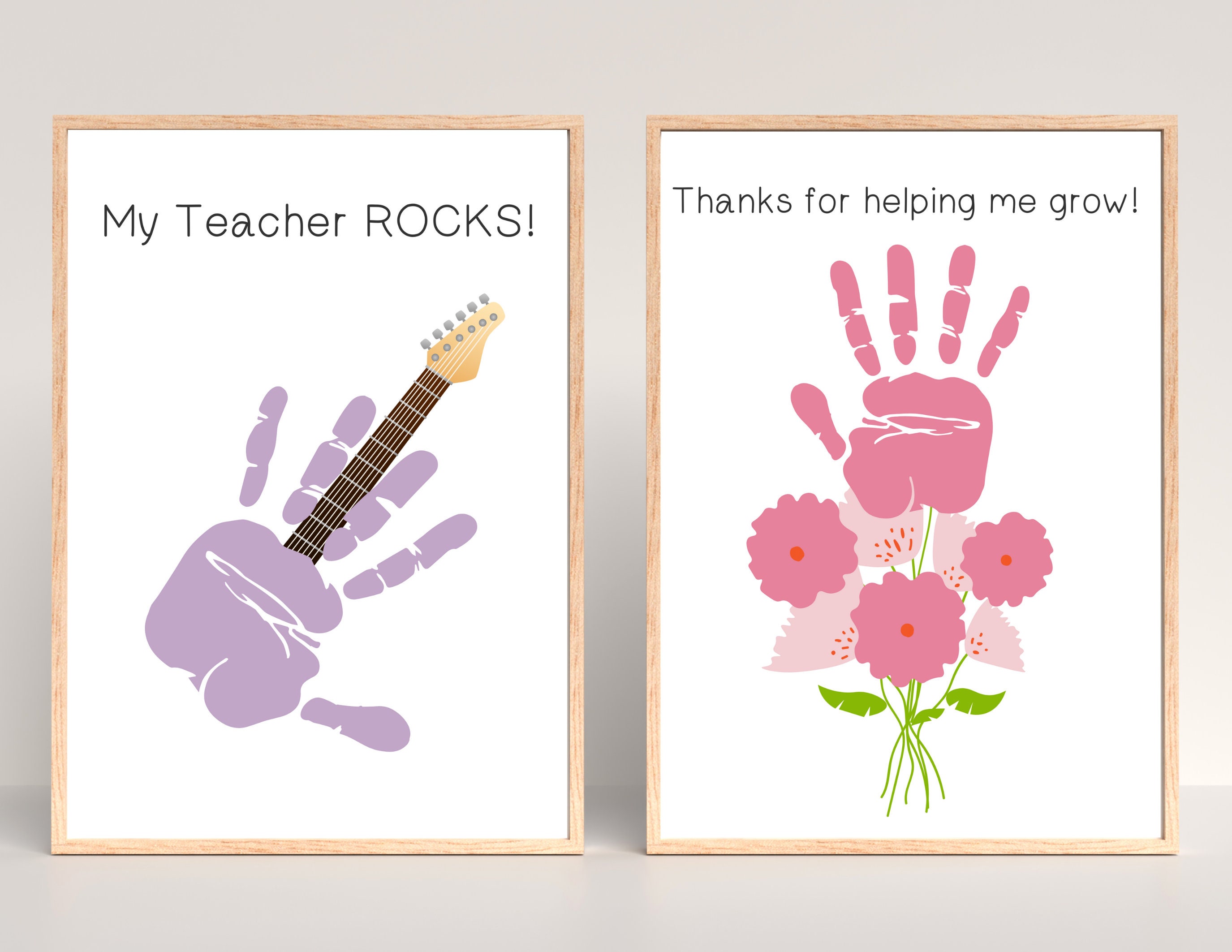 Teacher Appreciation Handprint Art Handprint Teacher - Etsy Canada