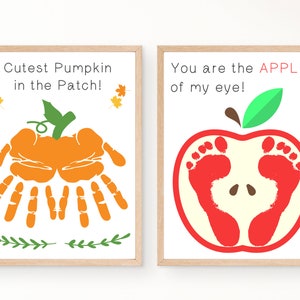Fall Handprint Craft Bundle, Thanksgiving Handprint Footprint Art ...