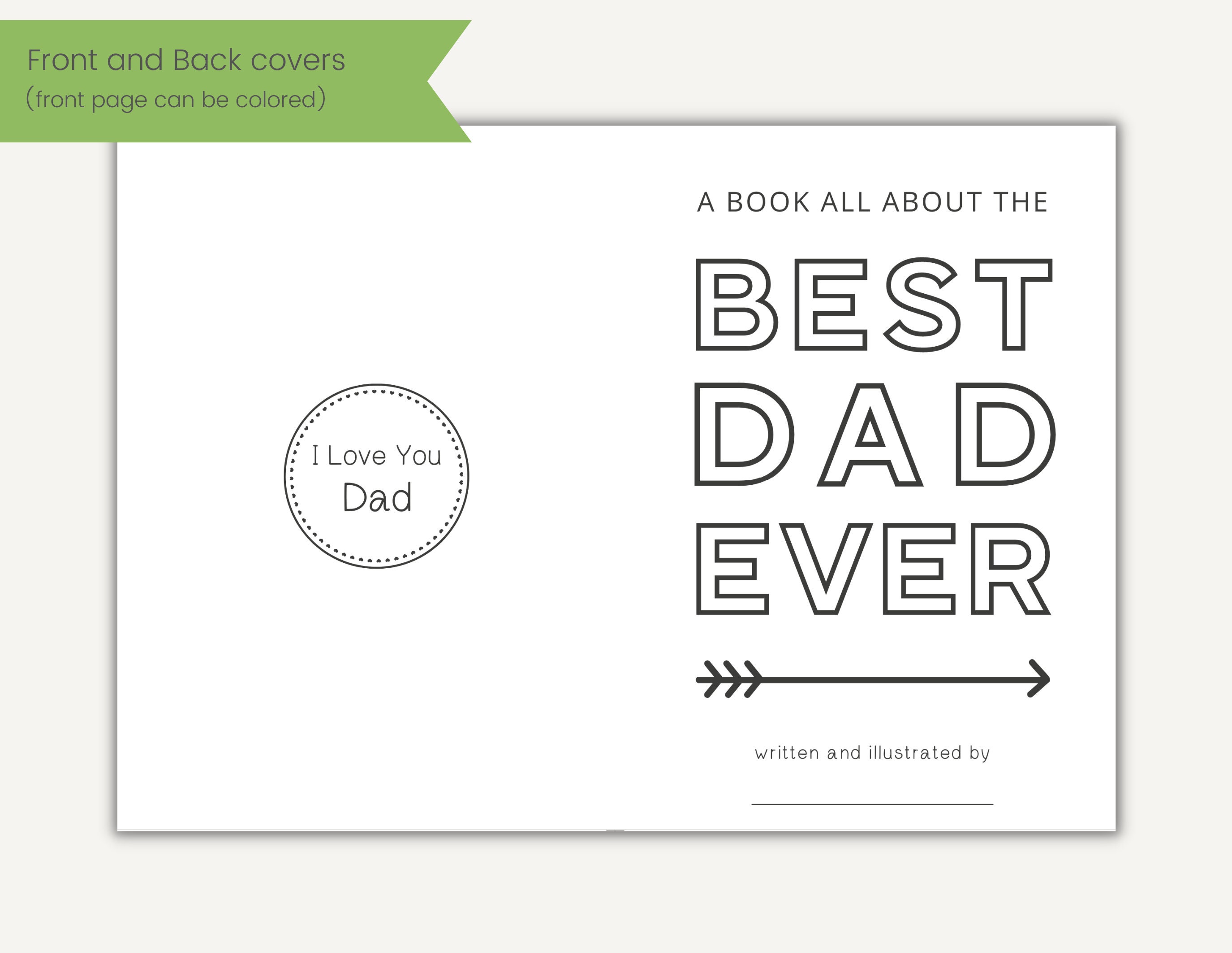 All About My Dad Printable Book Fathers Day Questionnaire - Etsy