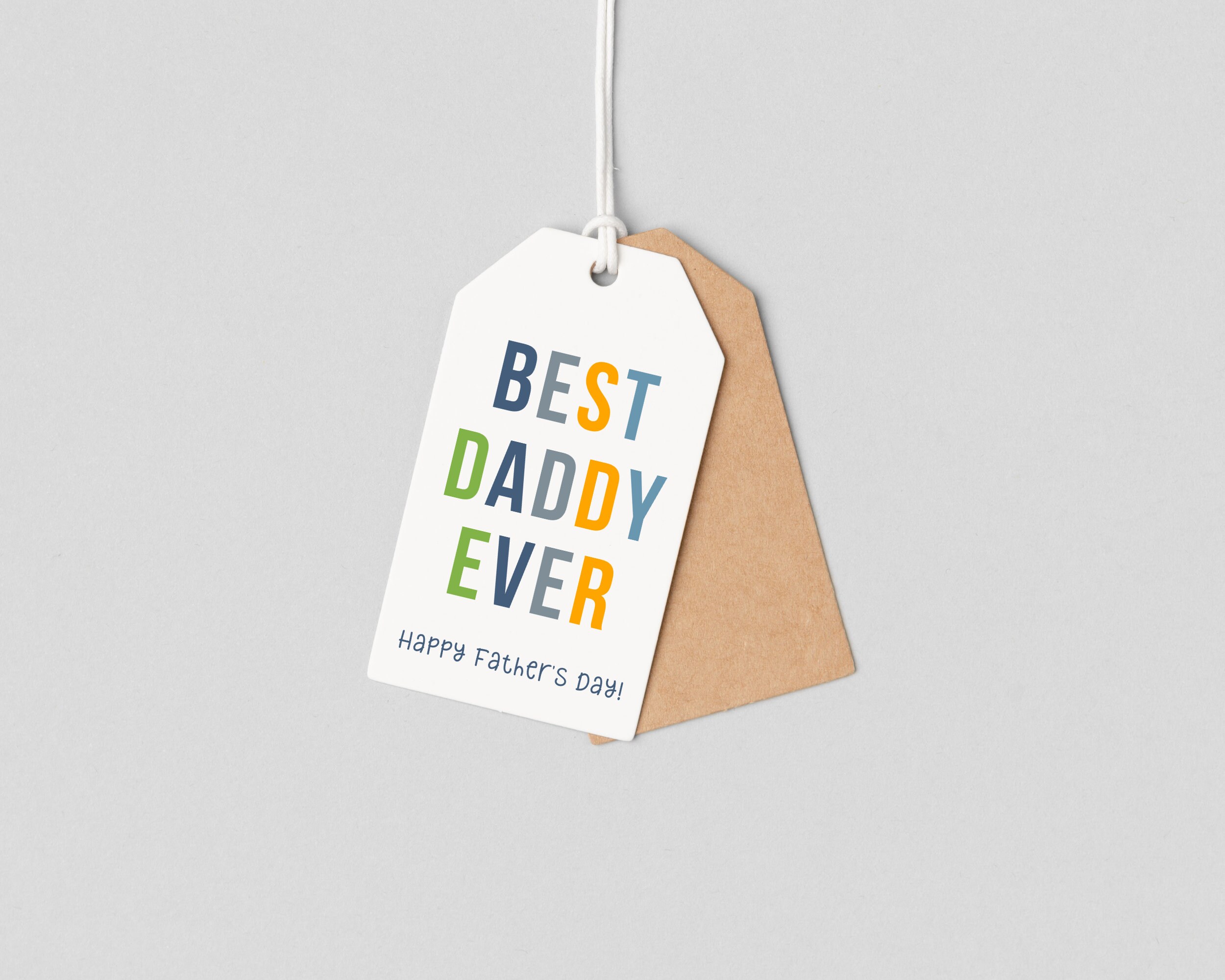 Printable Father's Day Gift Tags Best Dad Ever Tags for - Etsy