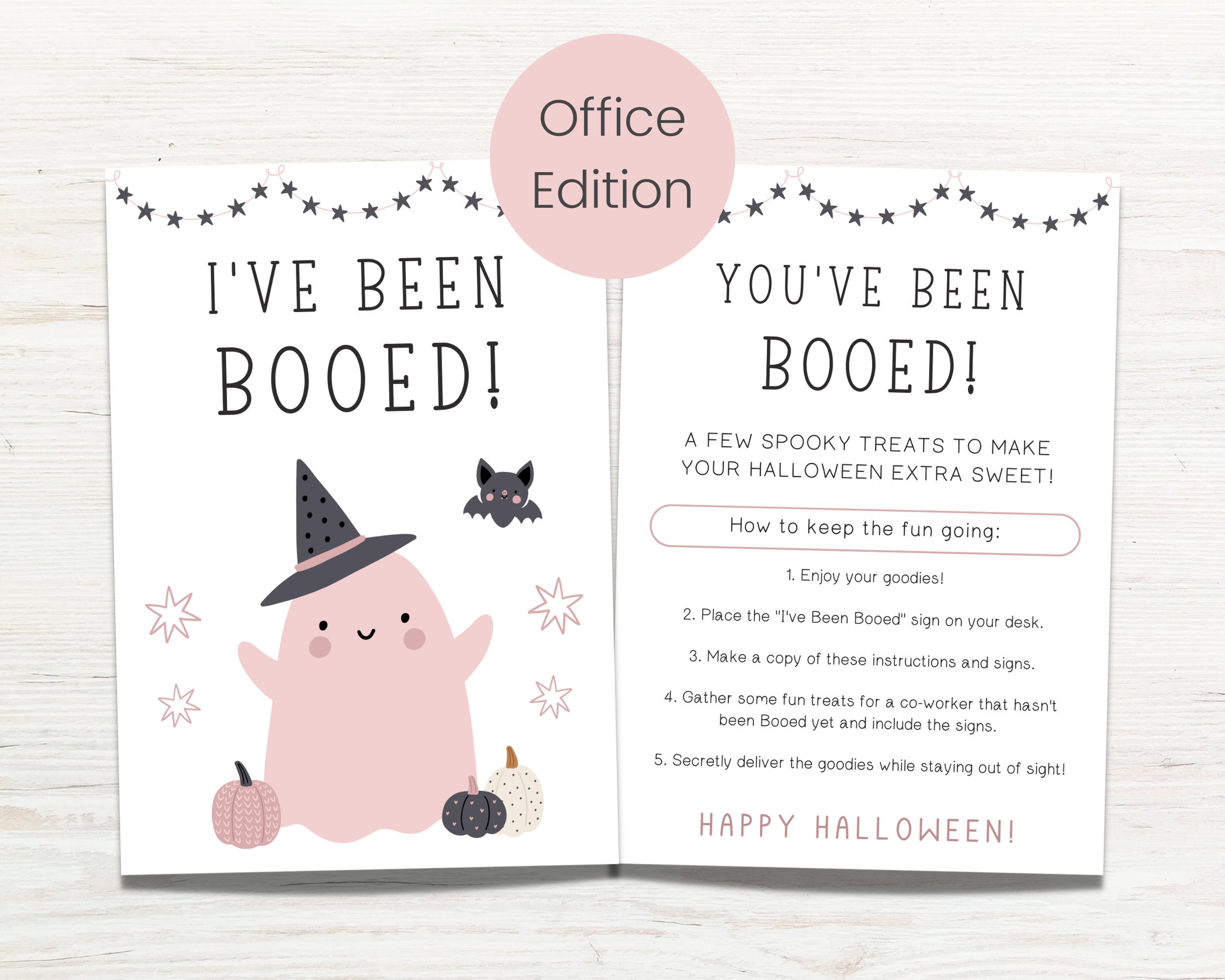 I've Been Booed Coworker Printable Game You've Been - Etsy