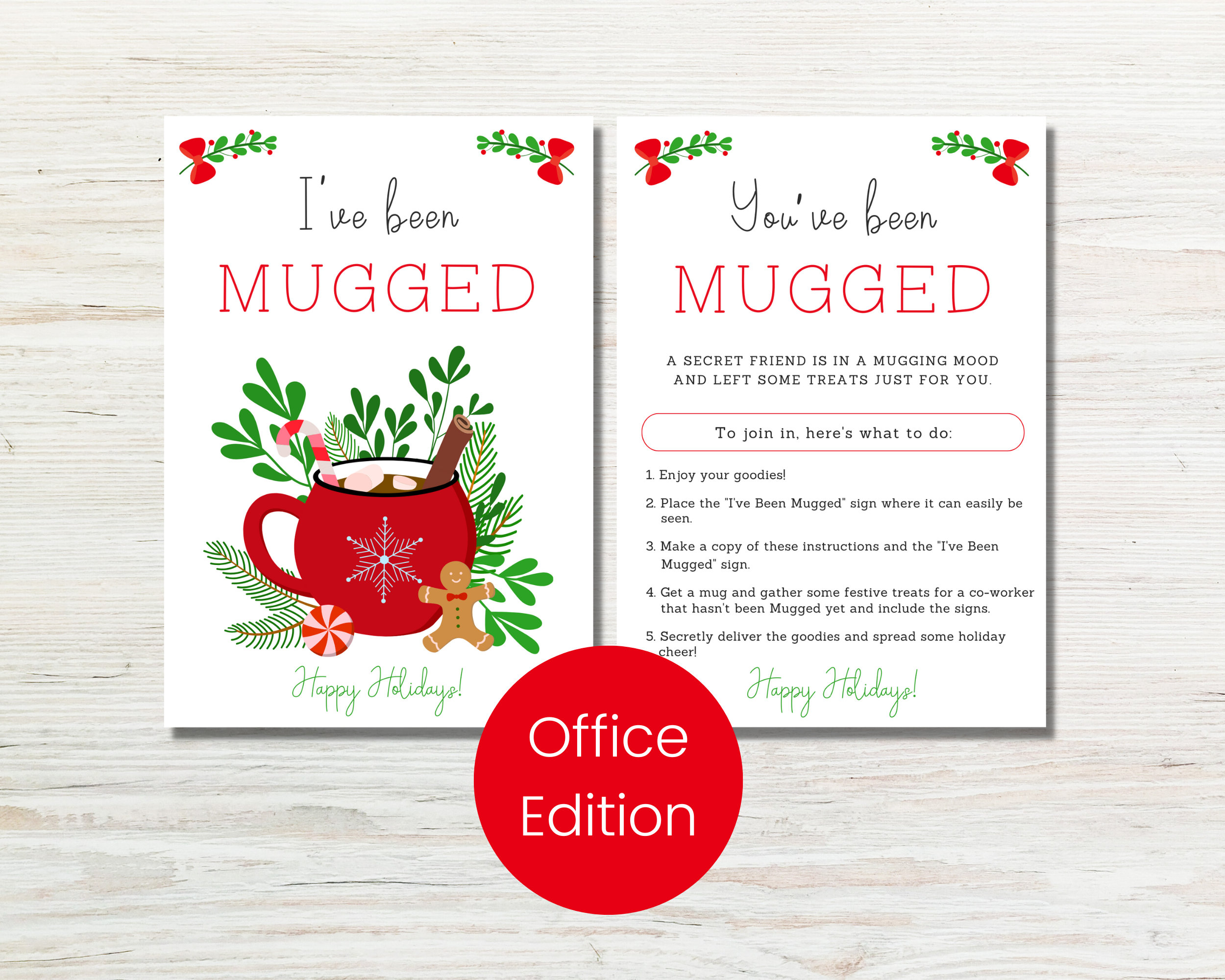 You've Been Mugged Coworker Printable, I've Been Mugged Office Game ...