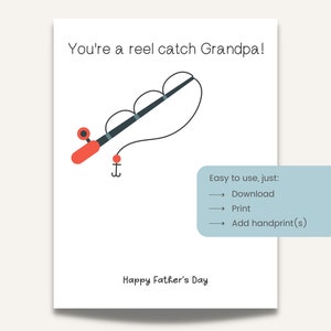 Father's Day Gift for Grandpa, You're a Reel Catch, Boating Fathers Day ...