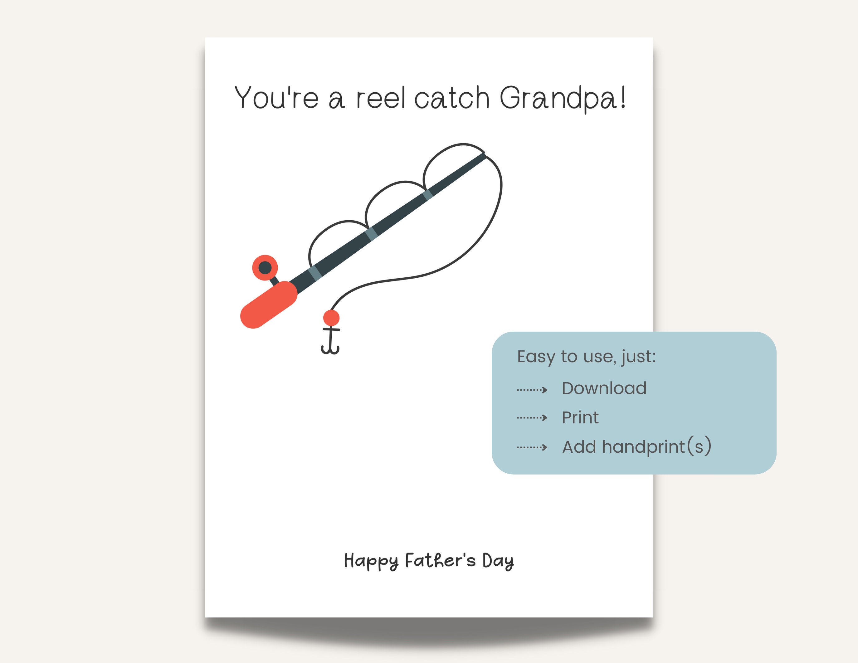 Father's Day Gift for Grandpa You're a Reel Catch - Etsy