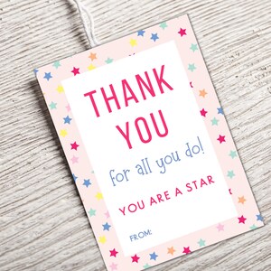 Printable Teacher Appreciation Gift Tag, Cards, Printable, Teacher ...