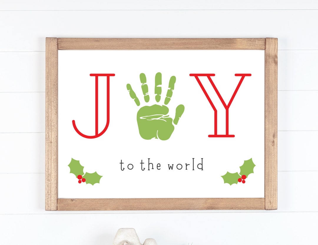 Christmas Handprint Art, Printable Christmas Handprint Craft, Christmas ...