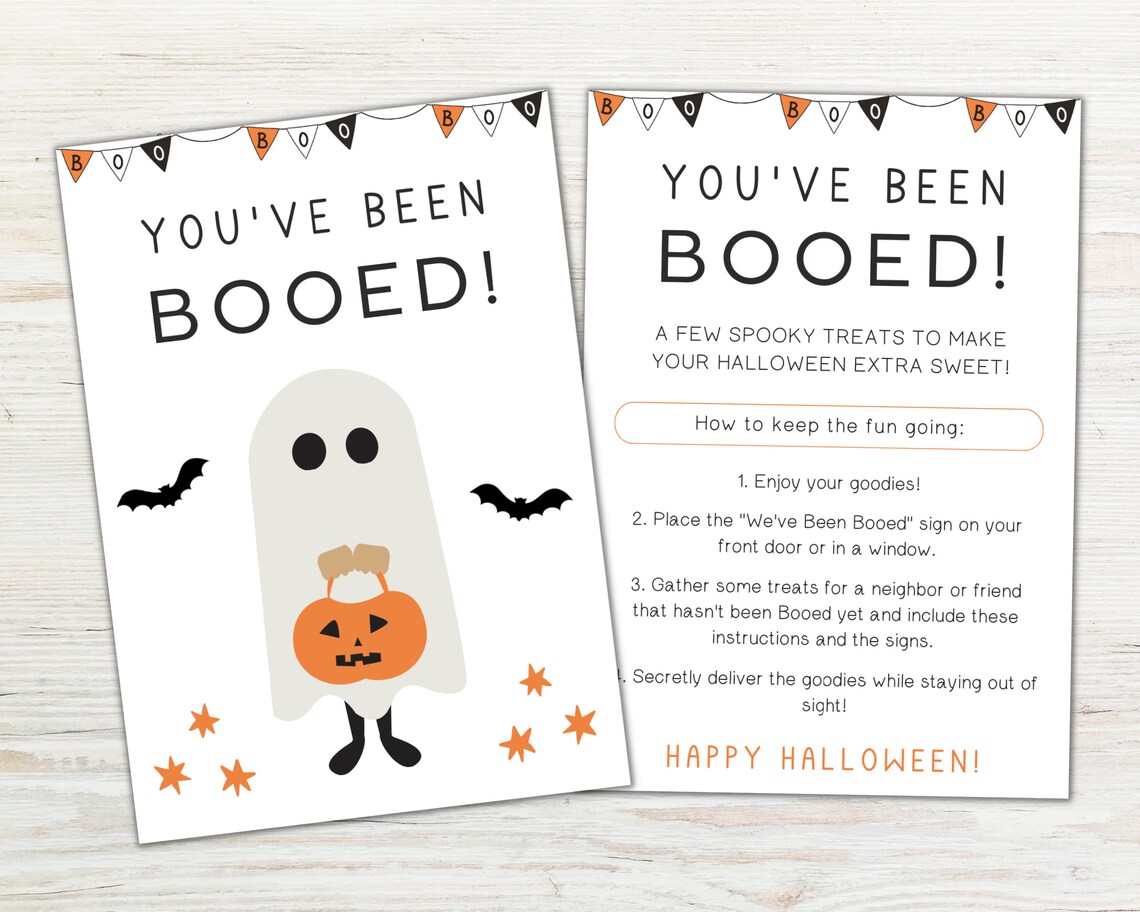 You've Been Booed Printable Youve Been Booed Kit - Etsy